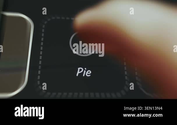 Pie chart icon for monitoring daily earnings Stock Video Footage - Alamy