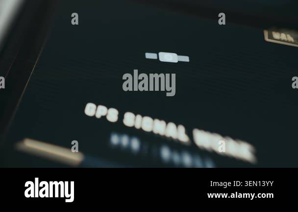 Animated warning icon for low GPS signal strength Stock Video Footage ...