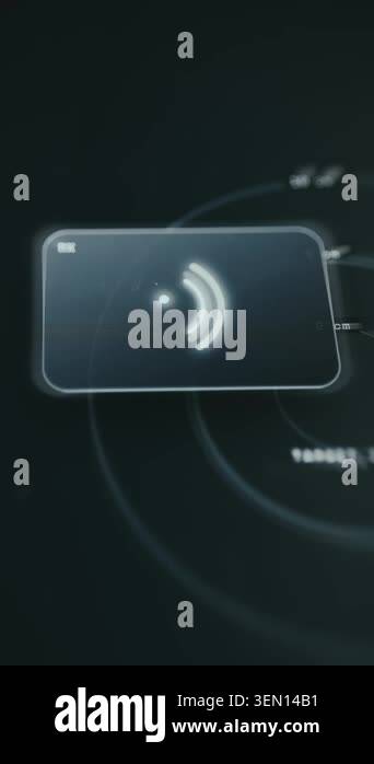 Contactless communication concept using NFC technology Stock Video ...