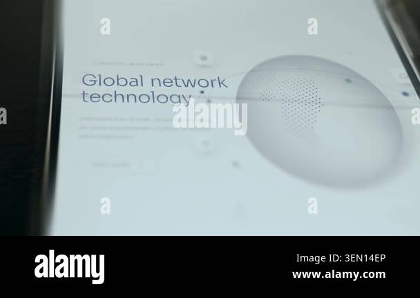Graphic representing a Global Network Technology concept Stock Video ...