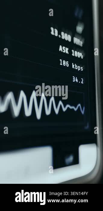 Continuous Data Flow Monitoring with Line Chart Visualization Stock ...
