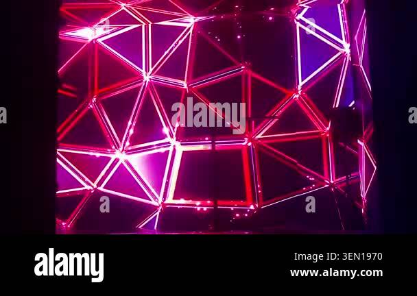 neon lights on the background Stock Video Footage - Alamy
