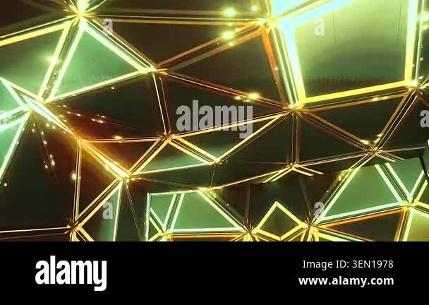 abstract background of glowing geometric shapes Stock Video Footage - Alamy