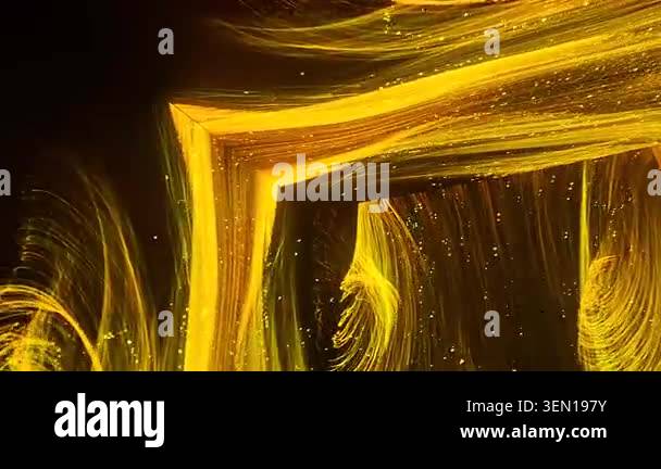 abstract background with glowing lines and waves Stock Video Footage ...