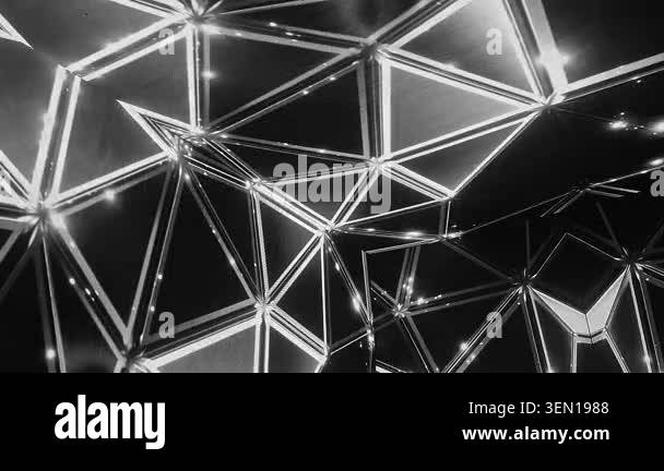 black and white abstract geometric background Stock Video Footage - Alamy