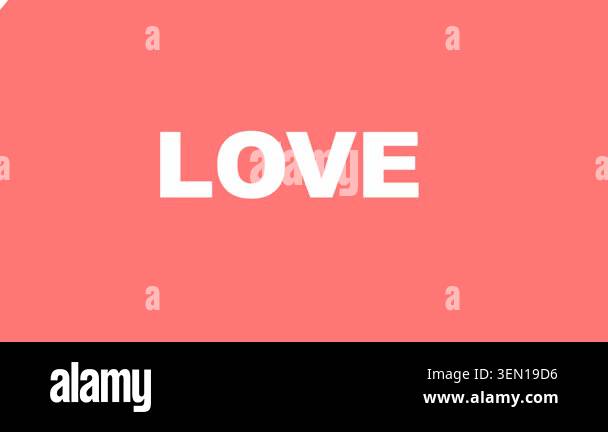 A simple love concept with pink background Stock Video Footage - Alamy