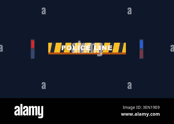 Police line do not cross warning tape Stock Video Footage - Alamy