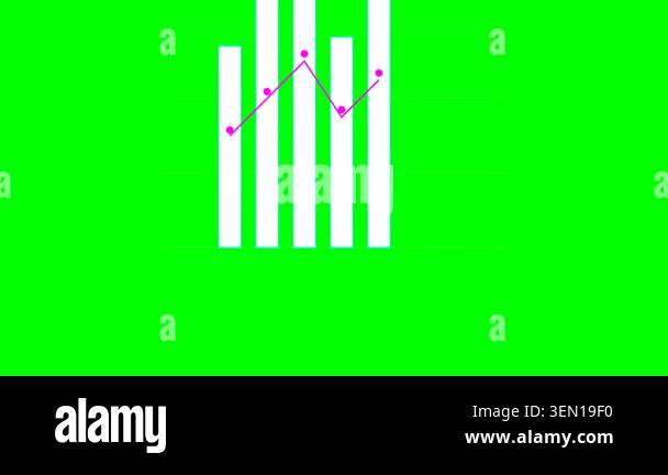Animated white bars moving on green Stock Video Footage - Alamy