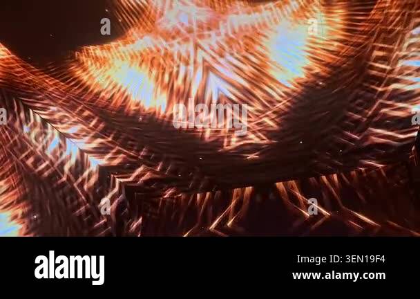 abstract background with glowing lines and dots Stock Video Footage - Alamy