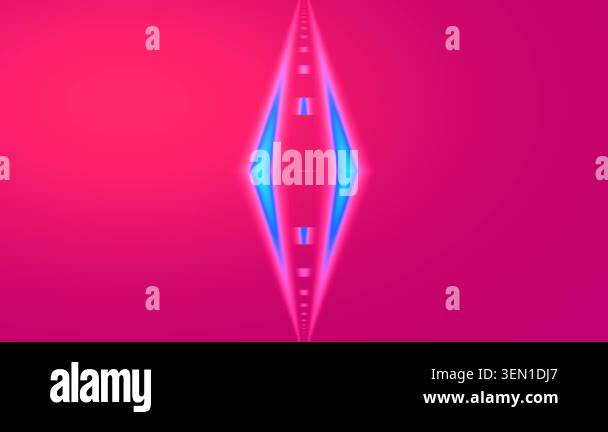 abstract glowing neon arrow on blue background Stock Video Footage - Alamy