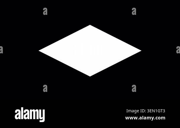 Diamond Shape Film Matte Overlay increasing and decreasing size black ...