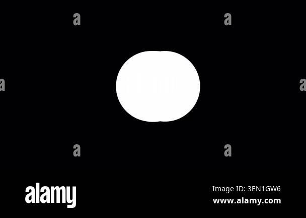 Shape made by Circles Film Matte Overlay Animation. Cartoon Cloud Film ...