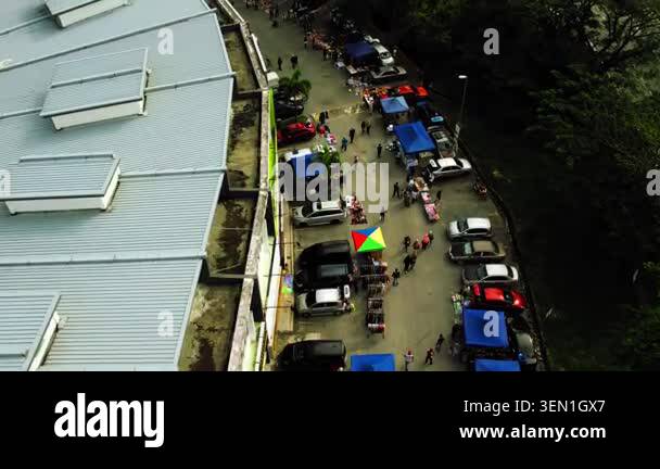 Malaysia, Bangi - March 3, 2023: People at the Car boot sale on weekend ...
