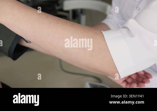 Blood pressure measurement during pregnancy medical examination ...
