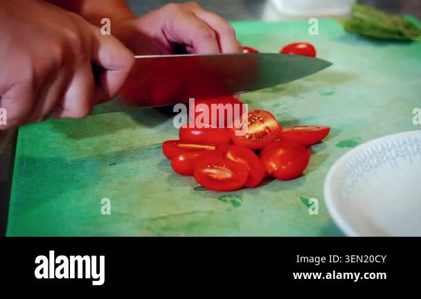 Authentic Italian food making process in traditional Italian restaurant ...