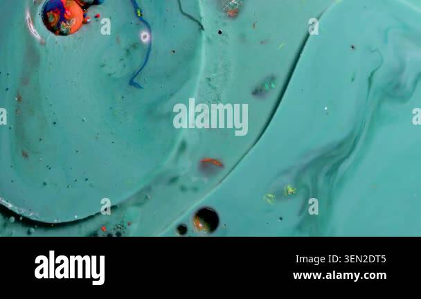 Minimal Turquoise Abstract Landscape with Floating Orbs and Dreamlike ...