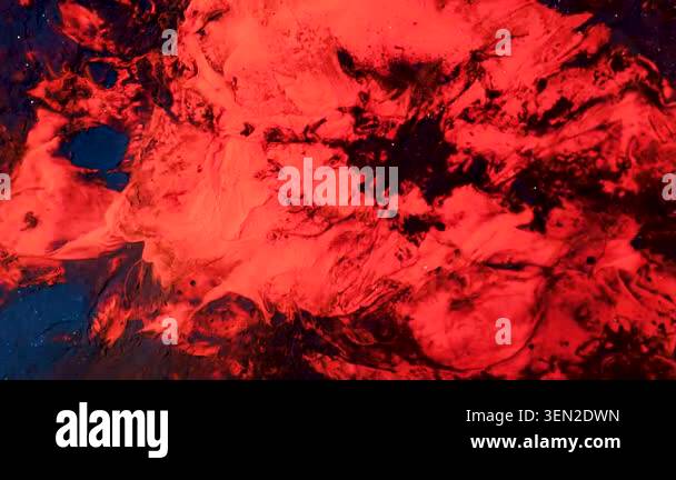 Dramatic Red and Black Abstract Fluid Motion Background in 4K Stock ...