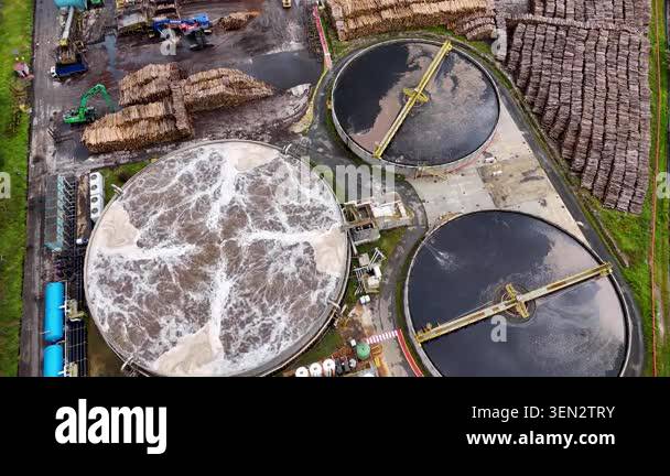 Pontevedra, spain, may 4, 2026: industrial water purification plant ...