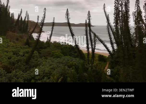Rugged coastal cliffs and sea, aerial drone survey captures eroded rock ...