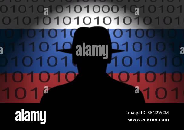 Russian spy and hackers launch cyber attacks. Hackers violate privacy ...