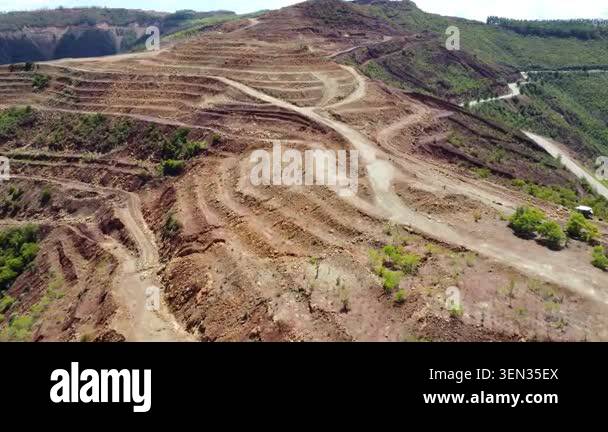 Drone aerial footage of Dahican area in Mindanao, Philippines forest ...