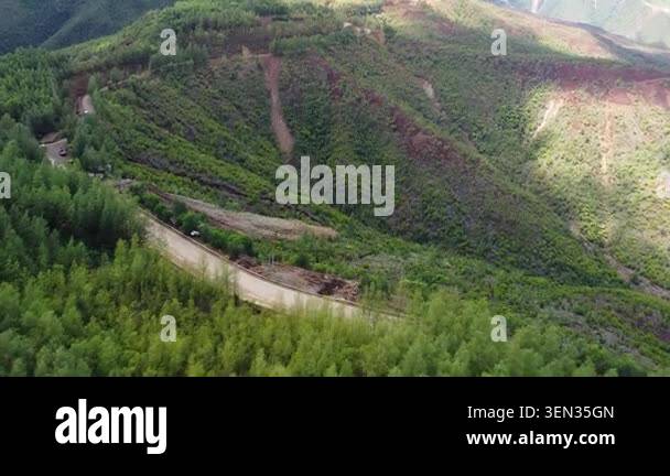 Drone aerial footage of Dahican area in Mindanao, Philippines forest ...