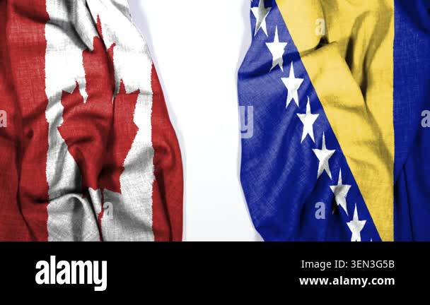 Flags of Canada and Bosnia and Herzegovina, International Relations ...