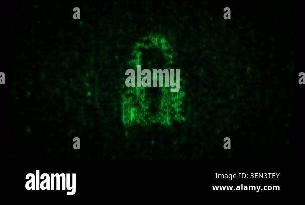 Conceptual image of cyber security and digital data protection symbol ...