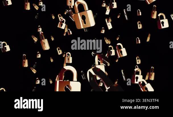 Conceptual image of cyber security and digital data protection symbol ...