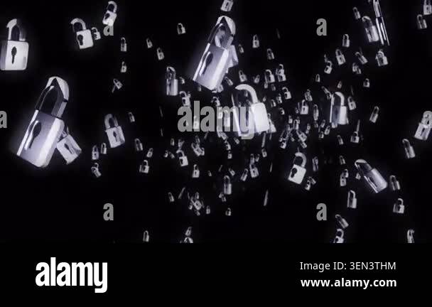Conceptual image of cyber security and digital data protection symbol ...