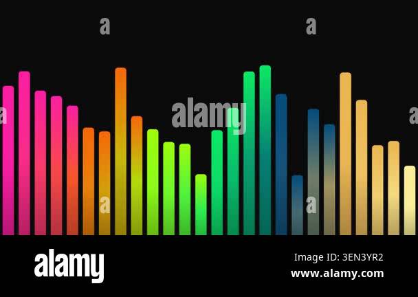 vector colorful music equalizer Stock Video Footage - Alamy