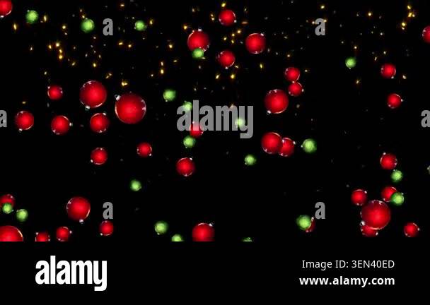 christmas background with snowflakes and confetti. new year holiday ...