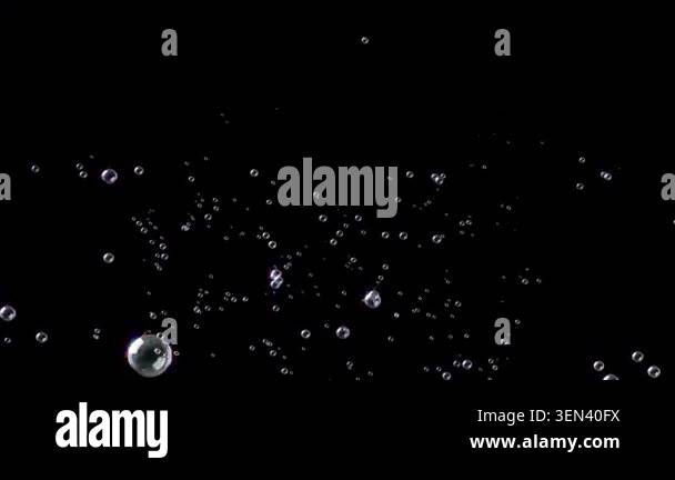 soap bubbles on black background Stock Video Footage - Alamy