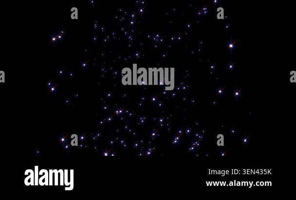 abstract background of glowing stars, 3 d illustration Stock Video ...