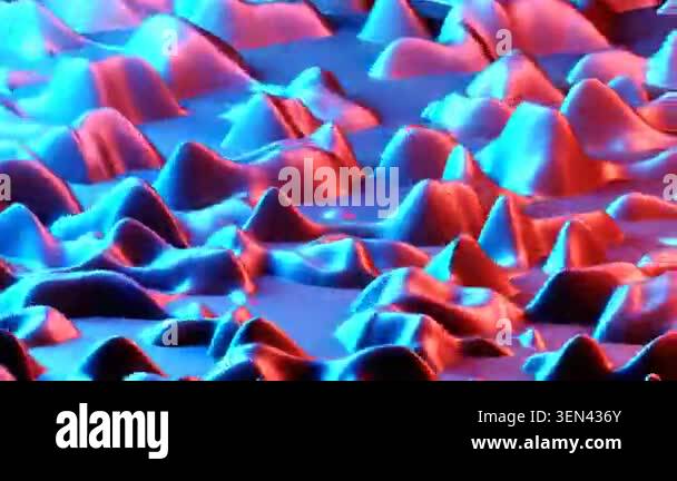 abstract 3d animation of beautiful futuristic sci fi rippling waves ...
