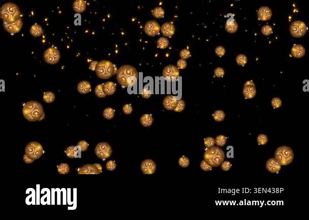 christmas lights on black background Stock Video Footage - Alamy