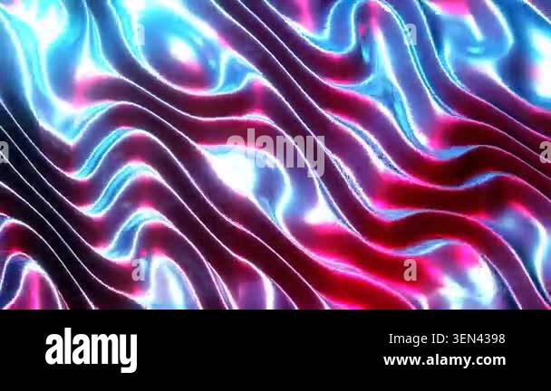 Abstract blue purple liquid rippling waves background -Seamless loop 4k ...