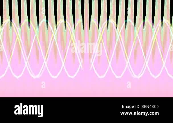 abstract colorful lines, waves background vector illustration, art and ...