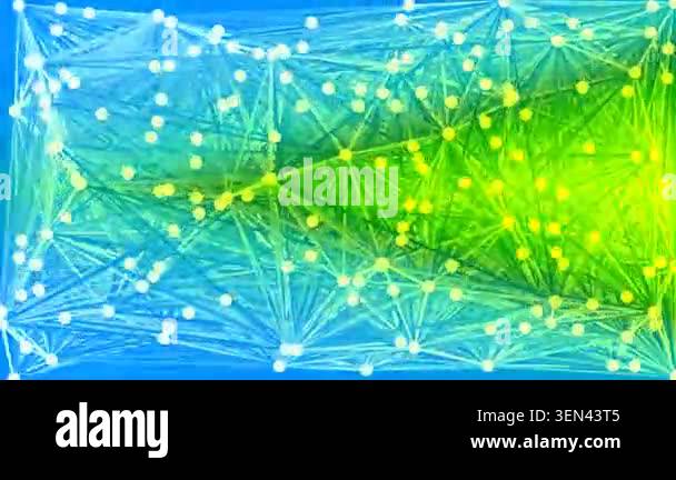 abstract background with colorful lines and dots Stock Video Footage ...