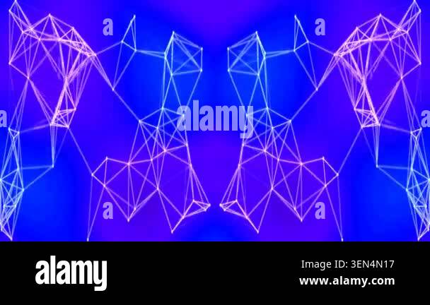 abstract background of glowing geometric shapes Stock Video Footage - Alamy