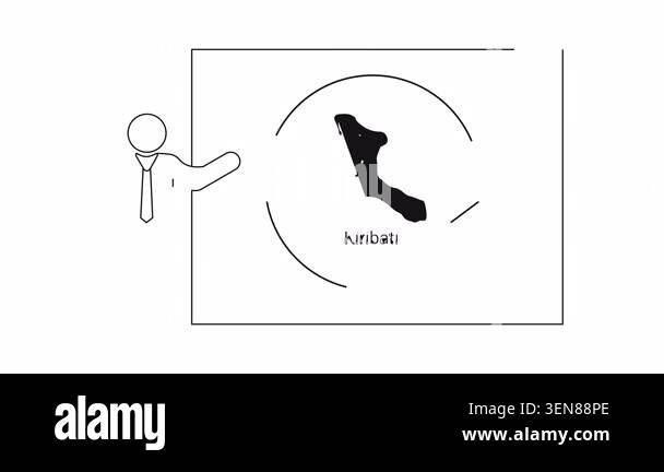 A simple line drawing shows a person in a suit pointing to a screen ...