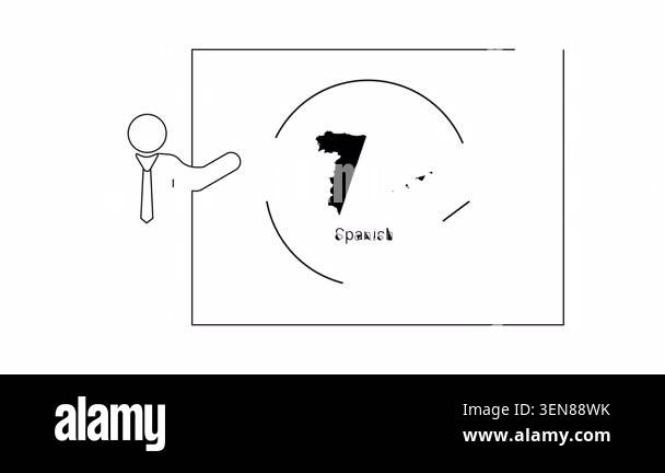 A simple line drawing shows a teacher figure pointing to a screen ...
