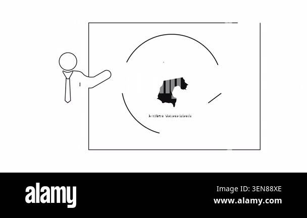 A simple line drawing shows a person presenting a screen displaying the ...
