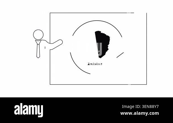 A simple line drawing shows a presenter pointing to a screen displaying ...