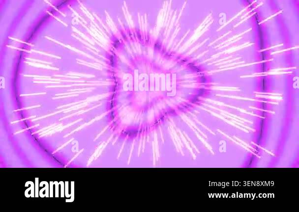 a 3 d rendering of an explosion with a pink and blue star Stock Video ...