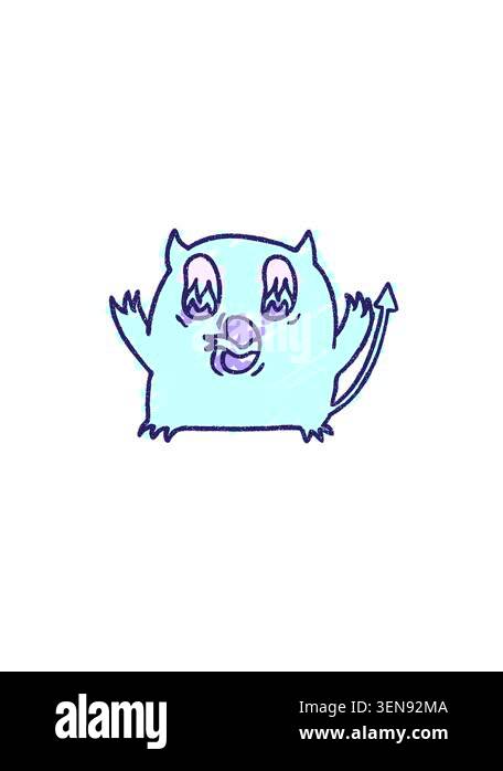 sales flash animation of Flaming Imp Chalk Drawing Stock Video Footage ...