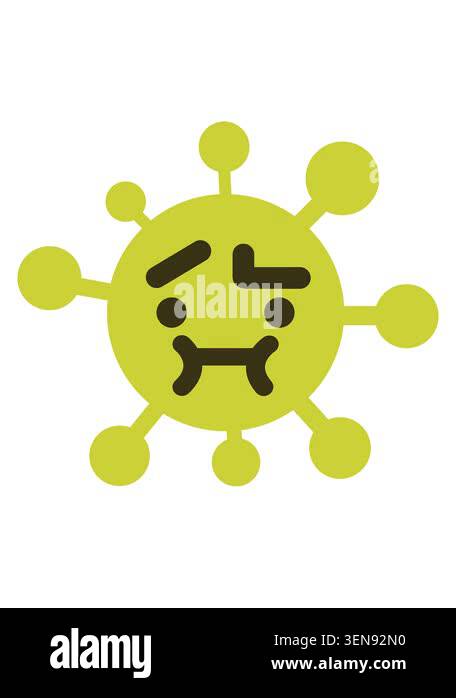 changing color animation of simple curious virus Stock Video Footage ...