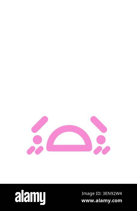 jumping motion animation of unhappy shocked face icon Stock Video ...