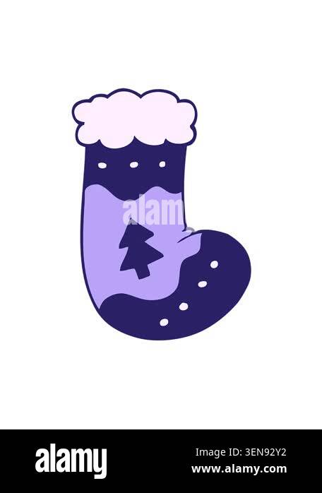 vibrating motion animation of doodle christmas stockings Stock Video ...