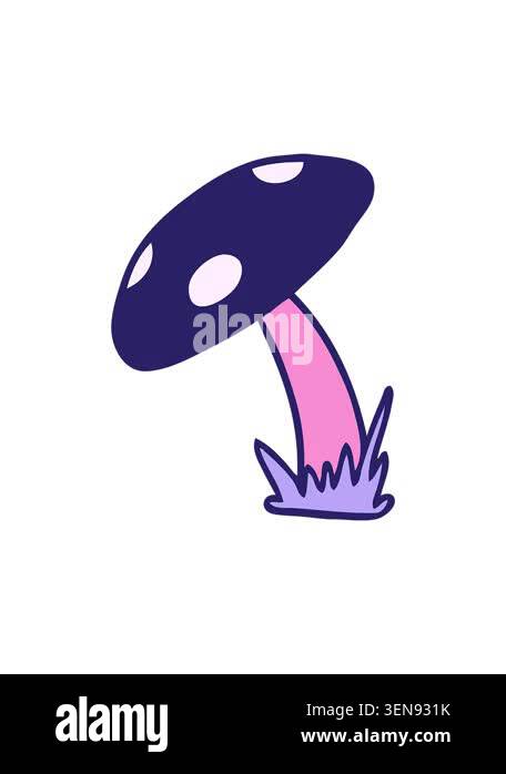 spinning motion animation of cartoon doodle of a toad stool image Stock ...